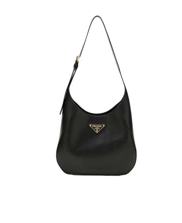 Prada Logo-triangle Curve-edge Shoulder Bag
