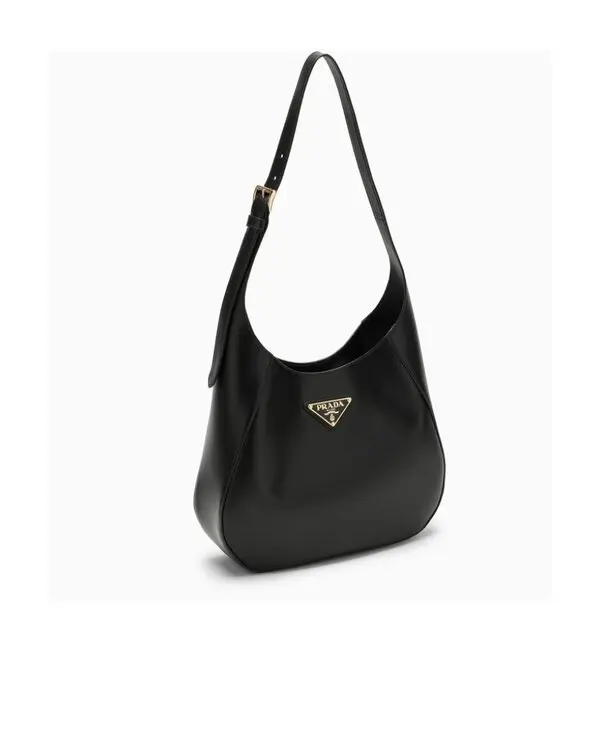 Prada Logo-triangle Curve-edge Shoulder Bag