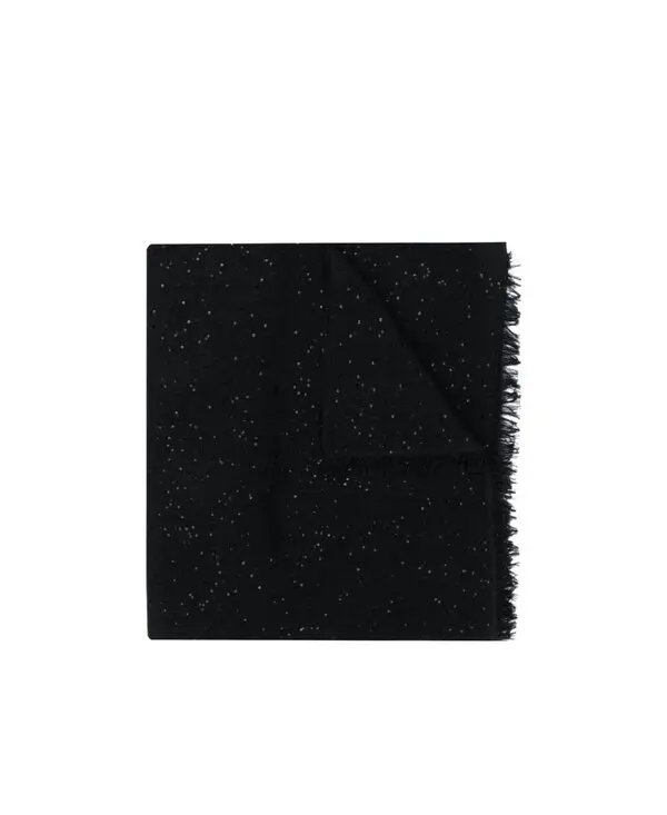 Brunello Cucinelli Sequin Embellished Frayed Edge Scarf