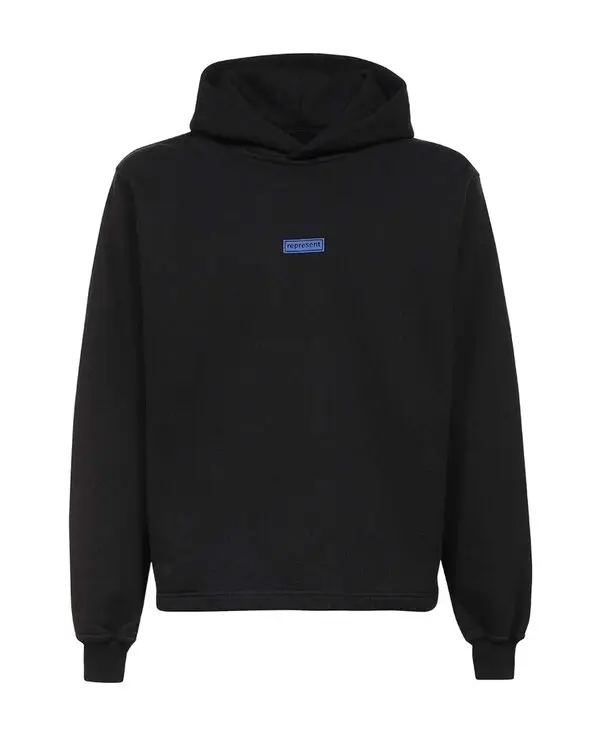 REPRESENT Logo Print Long Sleeve Hoodie