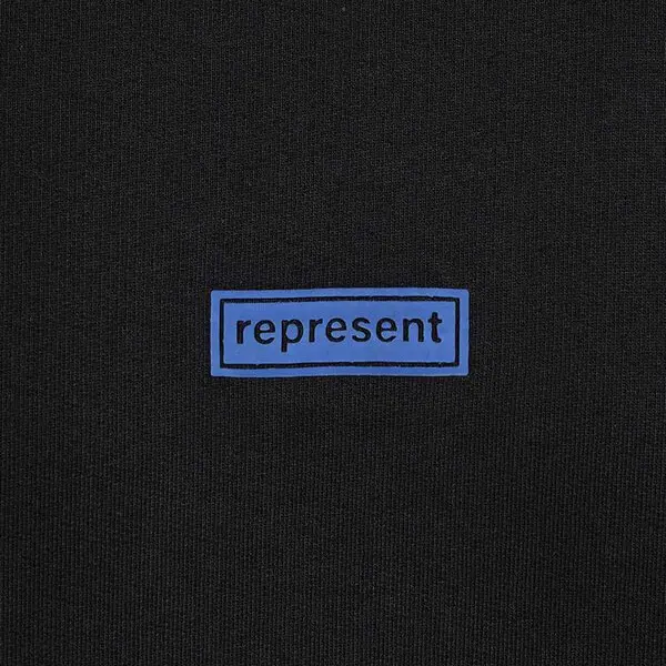 REPRESENT Logo Print Long Sleeve Hoodie