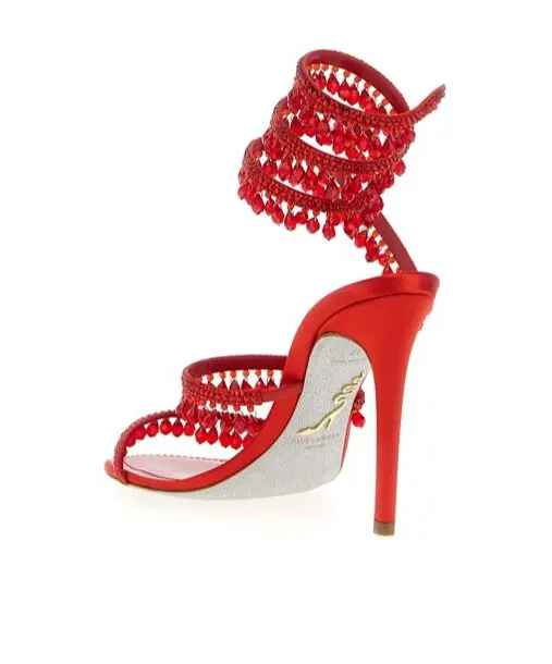 Rene Caovilla Embellished Stiletto Sandals