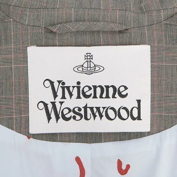 VIVIENNE WESTWOOD Single-breasted Checked Tailored Blazer