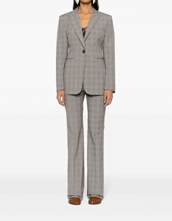 VIVIENNE WESTWOOD Single-breasted Checked Tailored Blazer