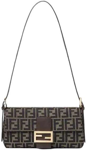 Fendi Baguette Ff Jacquard Shoulder Bag