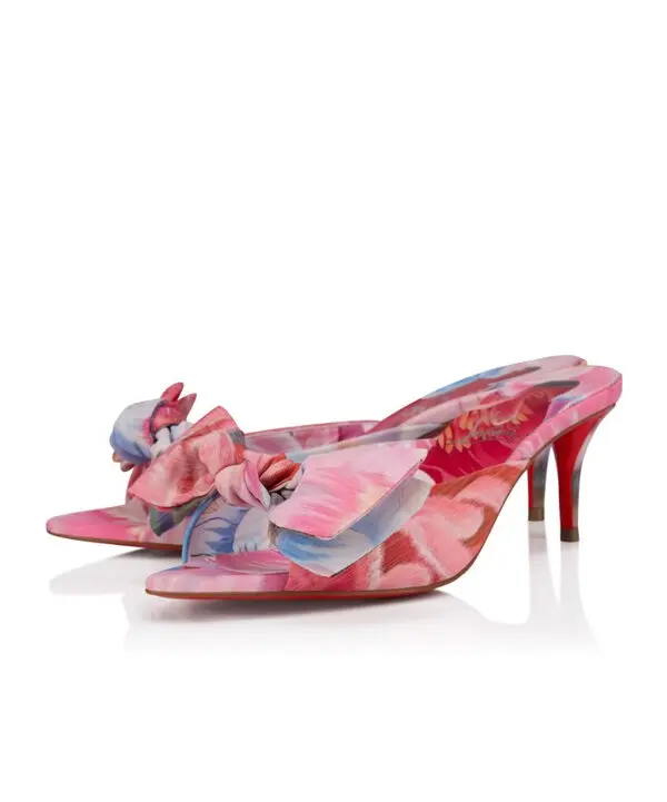 CHRISTIAN LOUBOUTIN Bow Strap Heeled Sandals