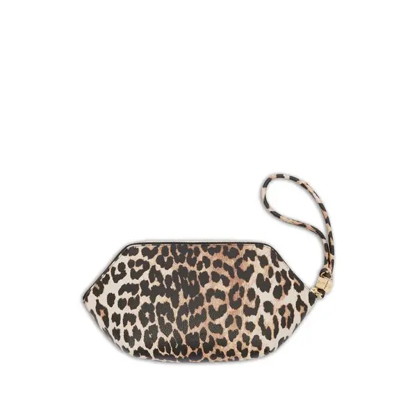 GANNI Leopard Bou Card Holder