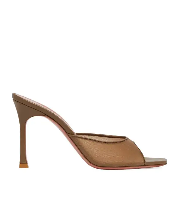 Amina Muaddi Square-toe High-heeled Sandals
