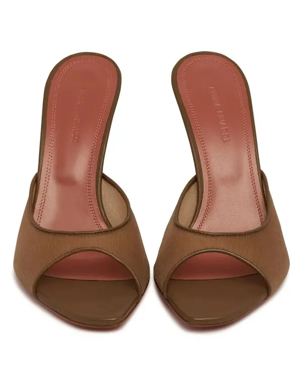 Amina Muaddi Square-toe High-heeled Sandals