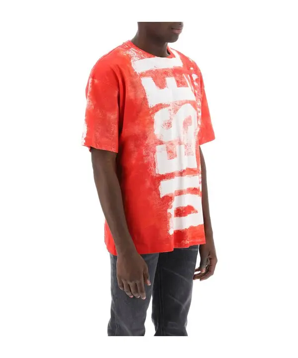 DIESEL® T-boxt Bisc Logo Printed Crewneck T-shirt