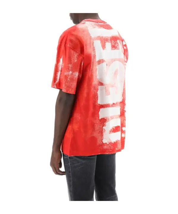 DIESEL® T-boxt Bisc Logo Printed Crewneck T-shirt