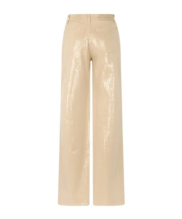 7 For All Mankind Sequined Wide-leg Pants