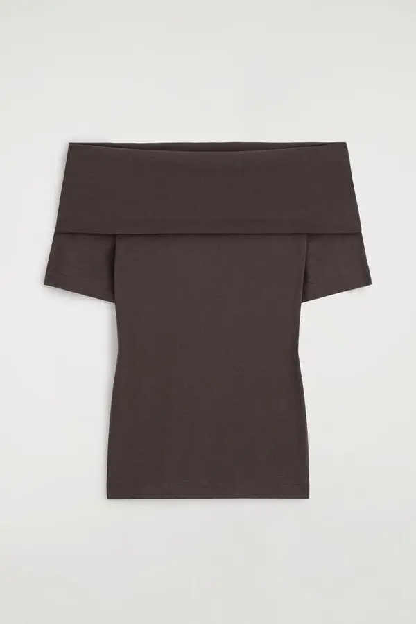 Cos Folded Off-the-shoulder Top