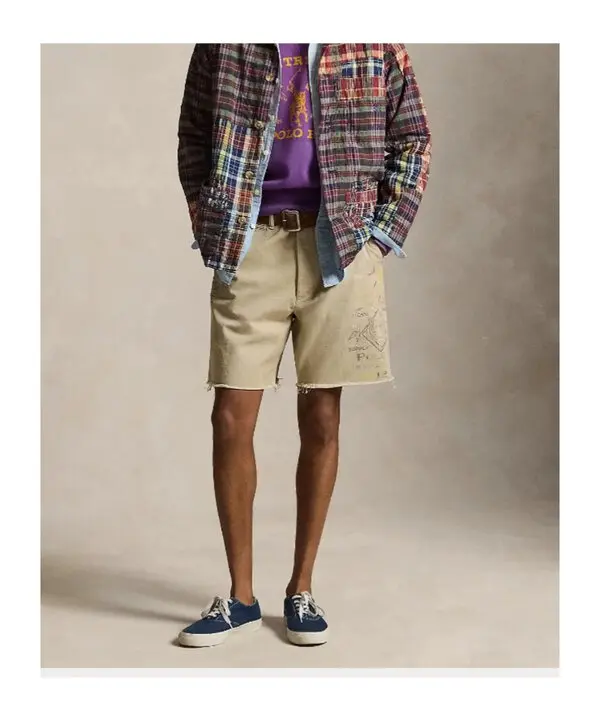 Polo Ralph Lauren Frayed-hem Printed Shorts