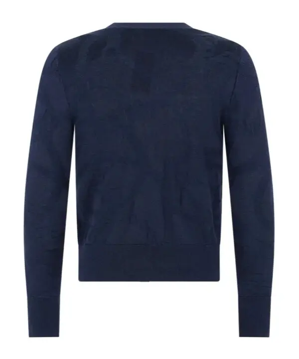Ralph Lauren Jacquard V-neck Knitted Cardigan