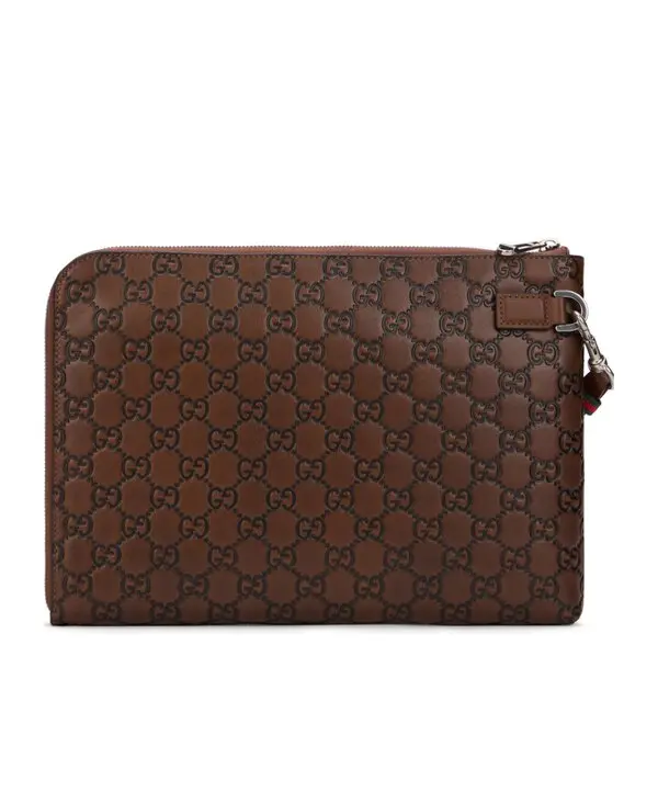 Gucci Gg Emblem Medium Clutch