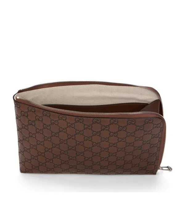 Gucci Gg Emblem Medium Clutch