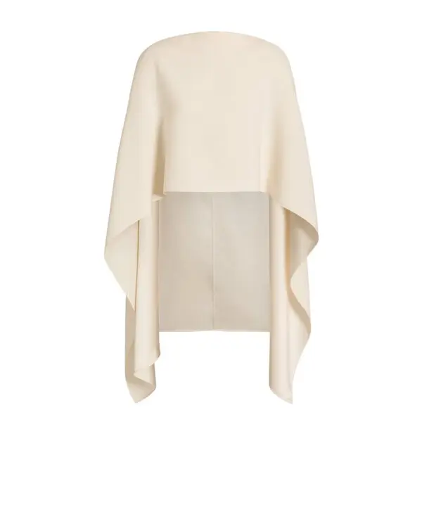 Alberta Ferretti High-low Fluid Asymmetric Cape