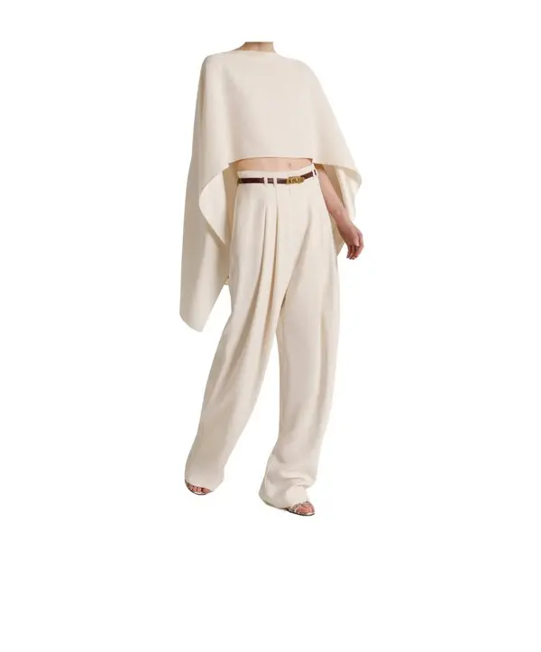 Alberta Ferretti High-low Fluid Asymmetric Cape