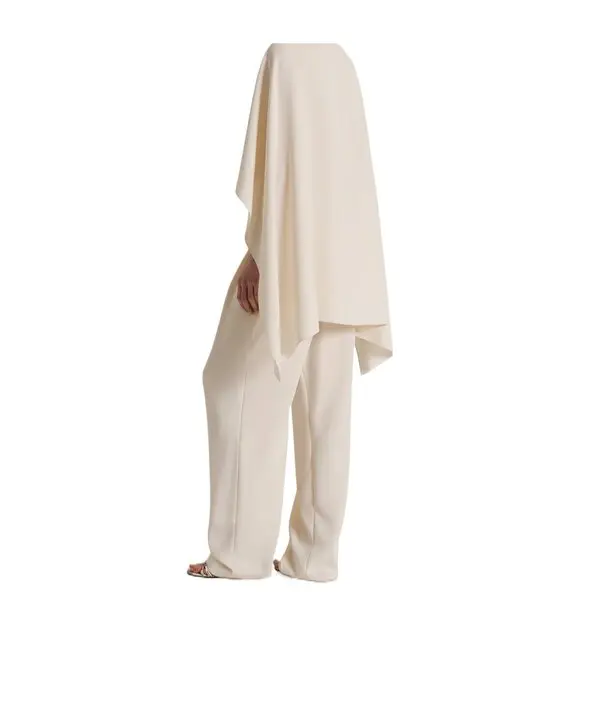 Alberta Ferretti High-low Fluid Asymmetric Cape