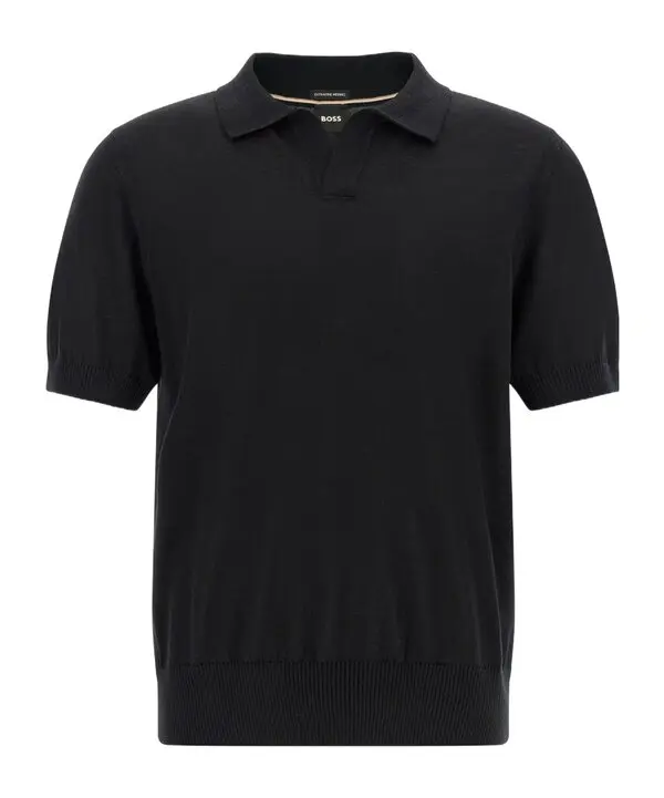 Hugo Boss H Lantoni Knitted Polo Shirt
