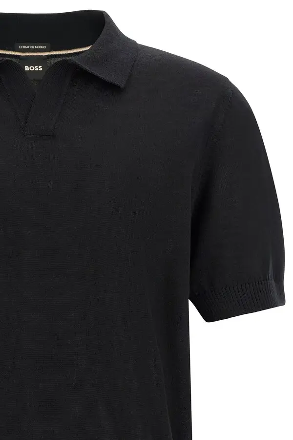Hugo Boss H Lantoni Knitted Polo Shirt