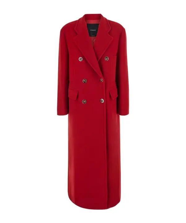 Pinko Double-breasted Notched-lapel Coat