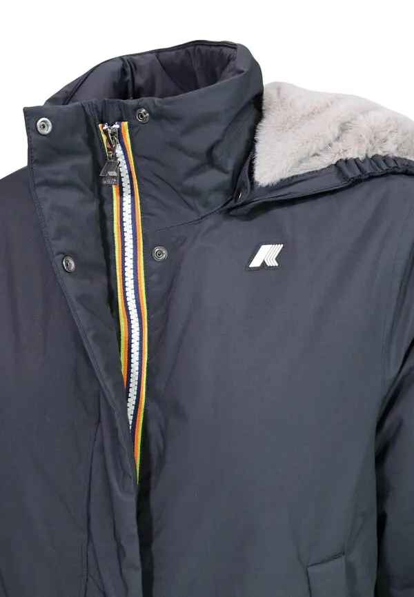 K-WAY Marlette Logo Patch Twill Jacket - No