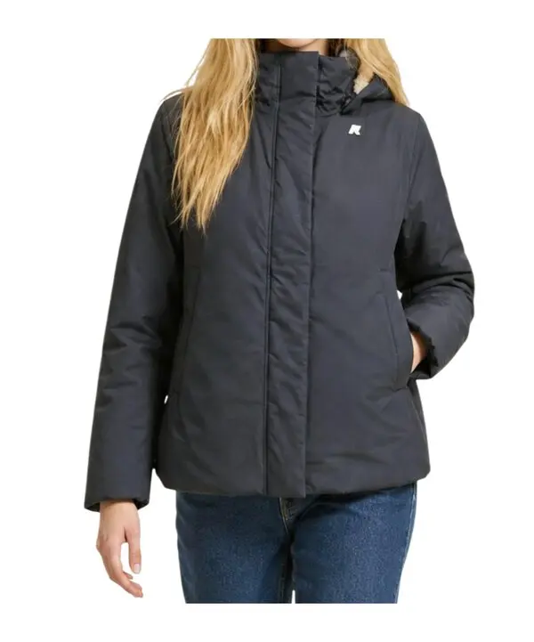K-WAY Marlette Logo Patch Twill Jacket - No
