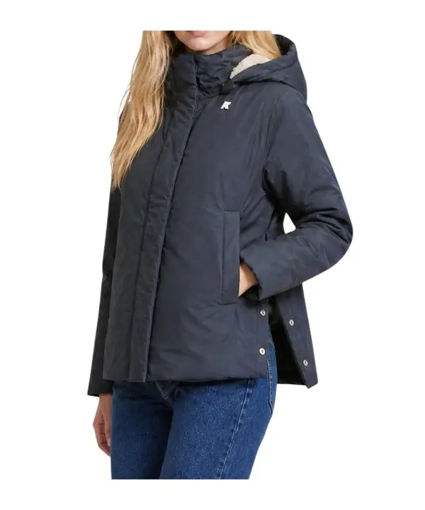 K-WAY Marlette Logo Patch Twill Jacket - No
