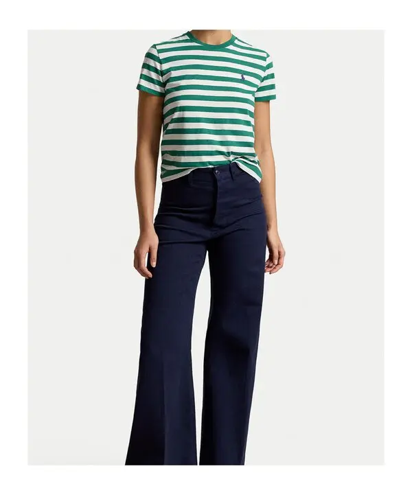 Polo Ralph Lauren Striped Embroidered-logo T-shirt