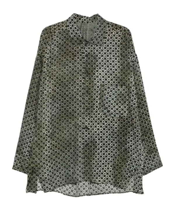 ZIGGY CHEN Digital-print Cocoon-style Shirt