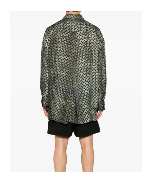 ZIGGY CHEN Digital-print Cocoon-style Shirt