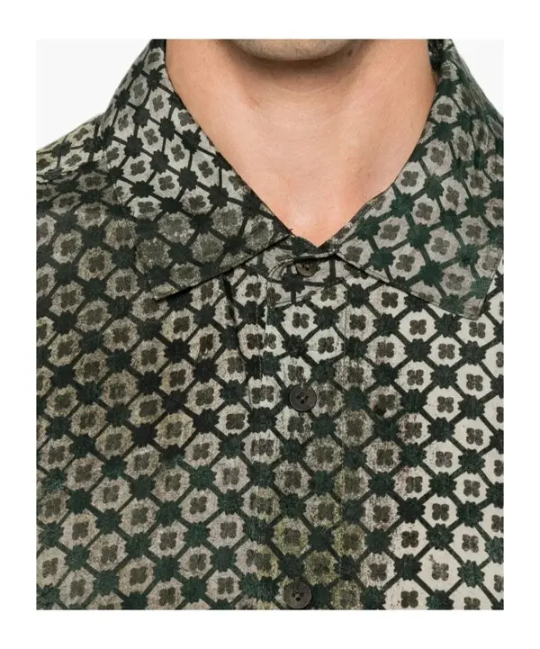 ZIGGY CHEN Digital-print Cocoon-style Shirt