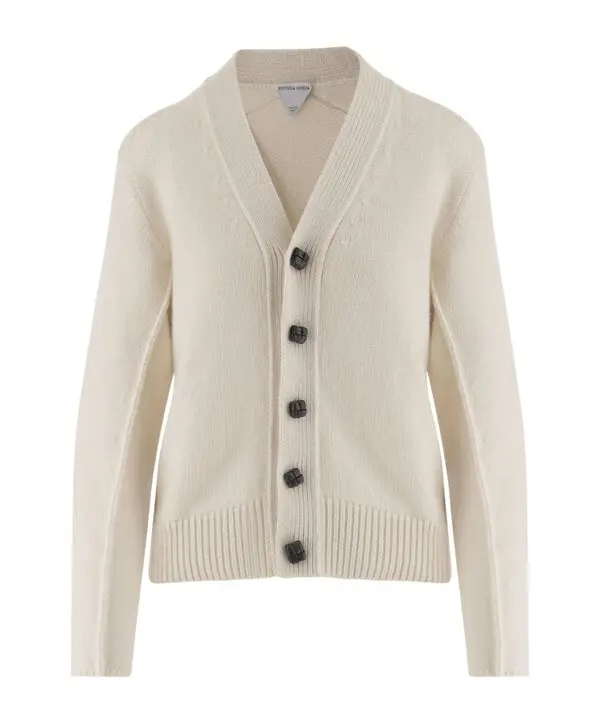 Bottega Veneta V-neck Long-sleeved Knit Top