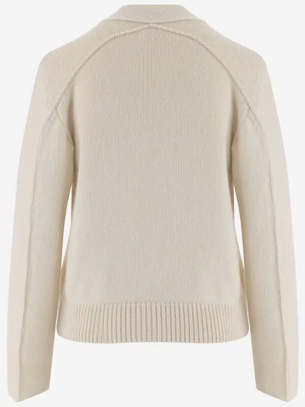 Bottega Veneta V-neck Long-sleeved Knit Top
