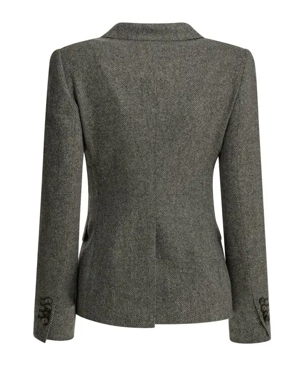 Tagliatore Double-breasted Herringbone Blazer