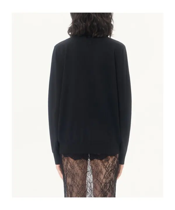 Valentino Garavani Embellished Scarf Detailed Jumper