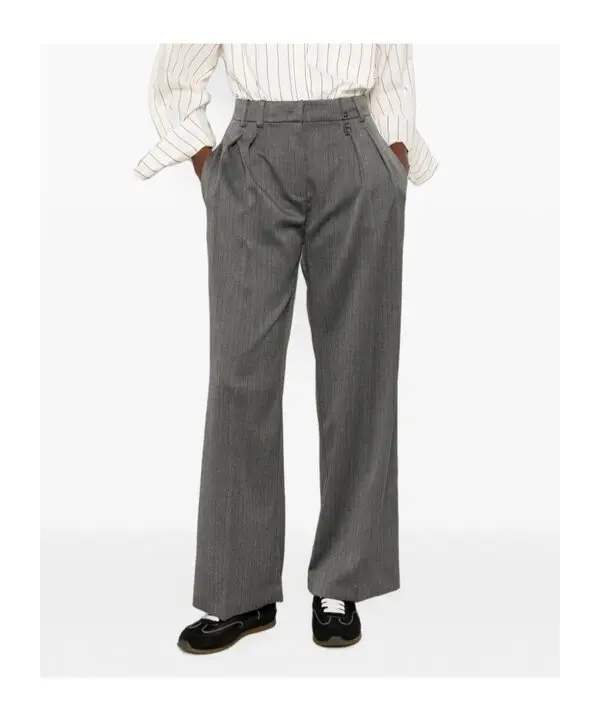 Patrizia Pepe Herringbone Pinstripe Trousers