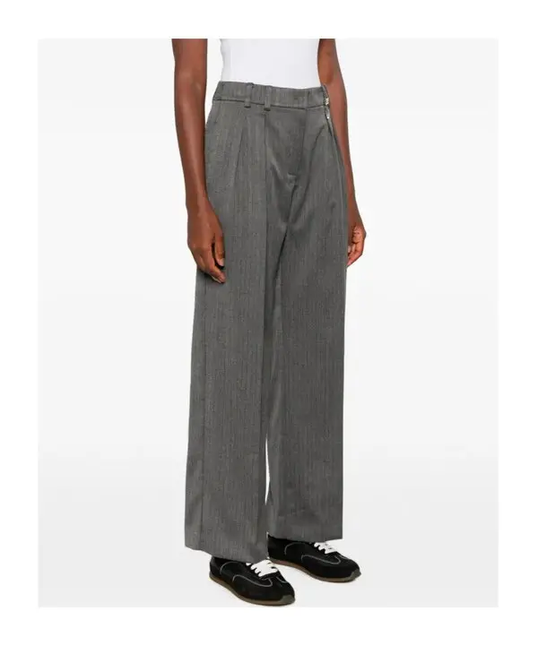 Patrizia Pepe Herringbone Pinstripe Trousers