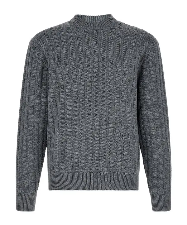 Hugo Boss Textured Crew Neck Knitted Sweater - No