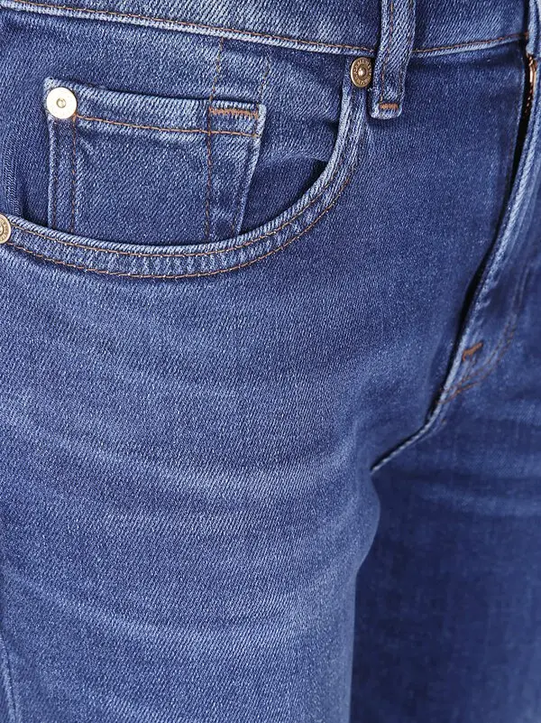 7 For All Mankind Cuffed Straight Jeans