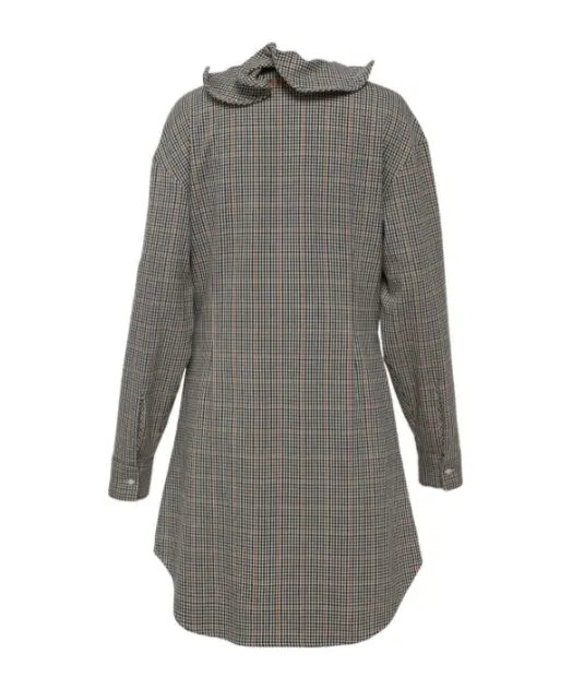 MSGM Abito Ruffle Detailed Mini Dress