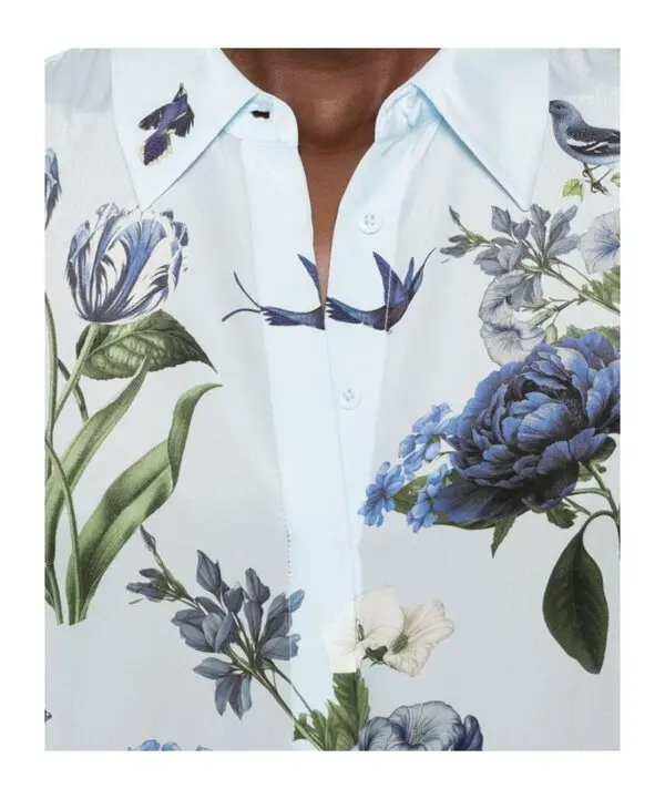 ALICEOLIVIA Floral-print Long-sleeve Shirt