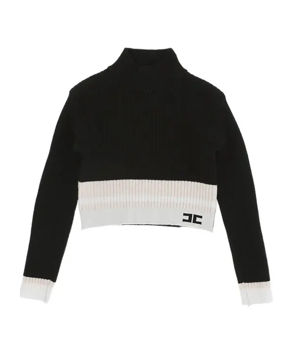 Elisabetta Franchi Long-sleeve High-neck Top