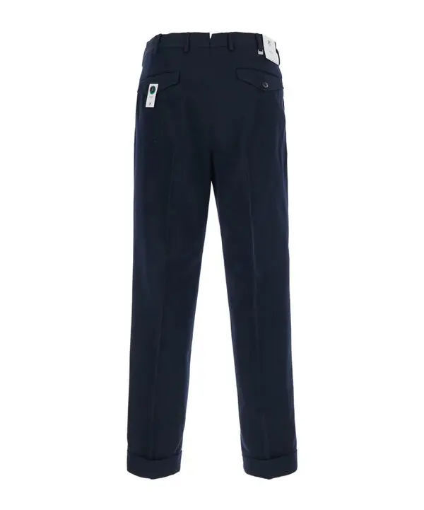 PT TORINO Tailored Trousers With Belt Loops - Blu