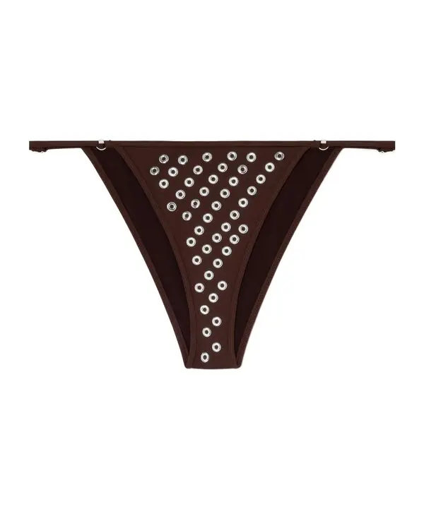 Gimaguas Eyelet-embellished Bikini Bottoms