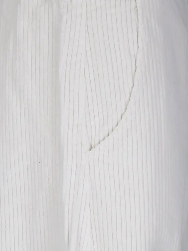 Labo.art Ribbed Corduroy Pants - Winter White