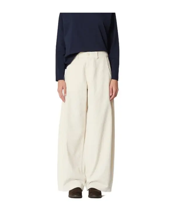 Labo.art Ribbed Corduroy Pants - Winter White