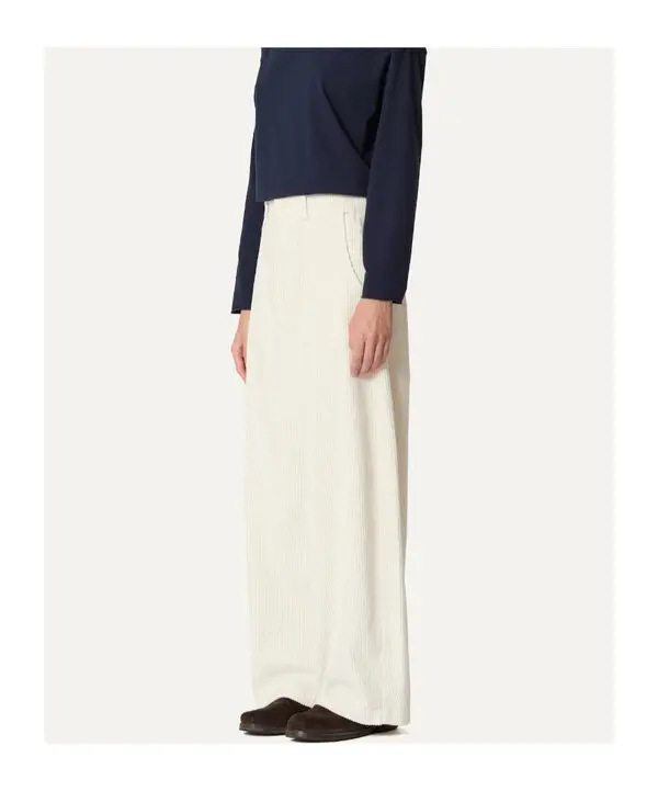 Labo.art Ribbed Corduroy Pants - Winter White